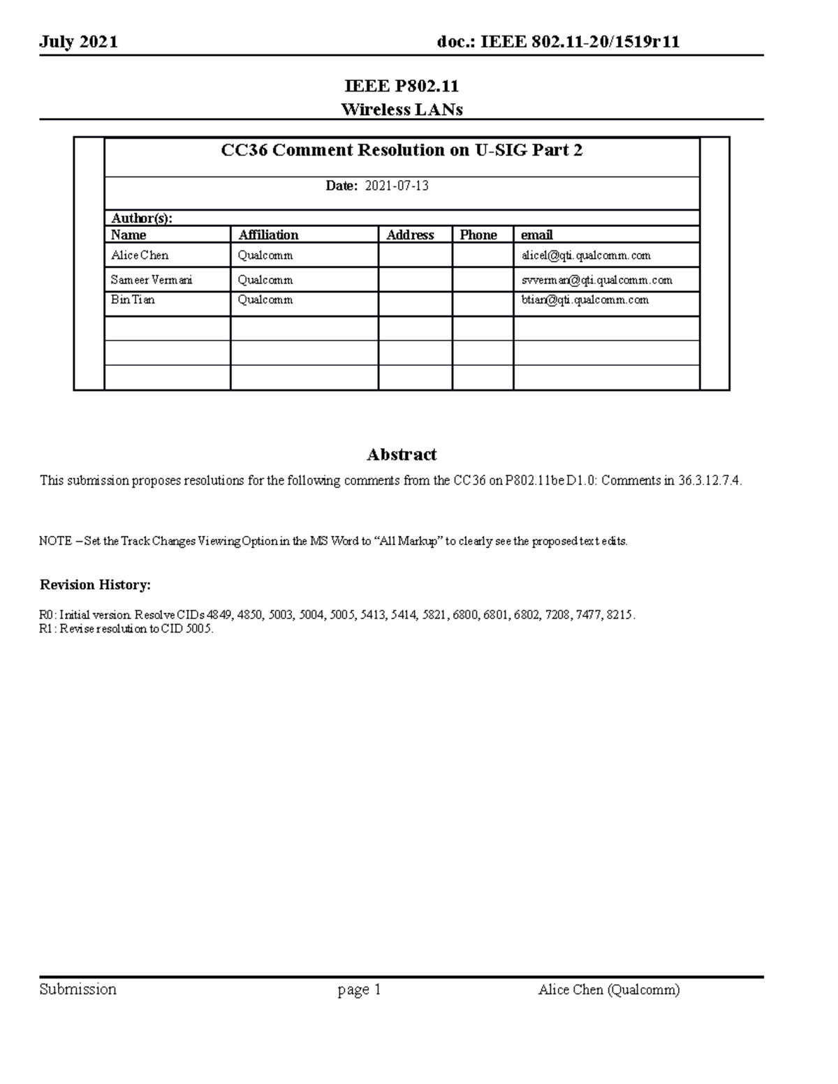 11 21 1146 01 00be cc36 comment resolution on u sig part 2 - ELEMECML ...