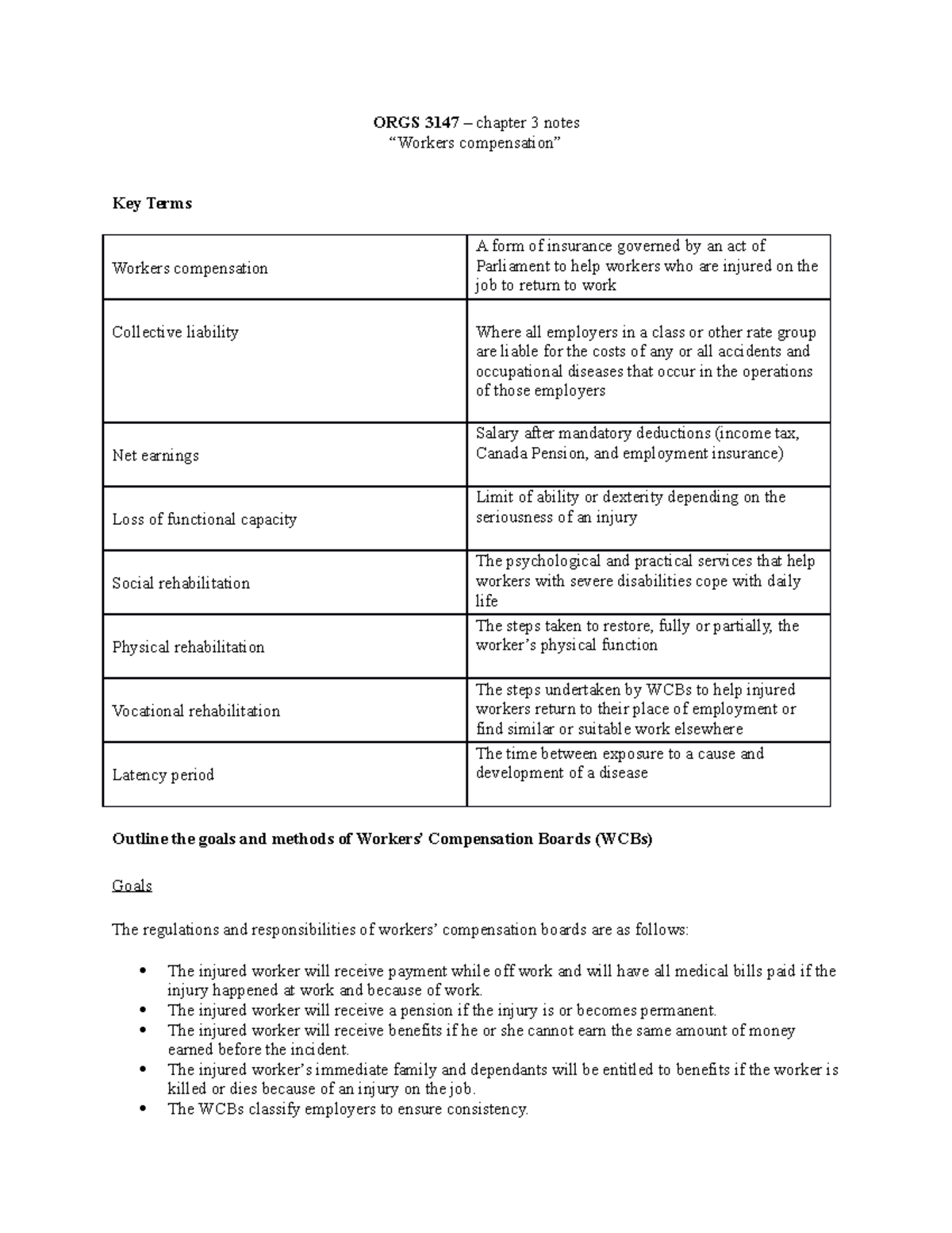 ORGS 3147 – chapter 3 notes - ORGS 3147 – chapter 3 notes “Workers ...