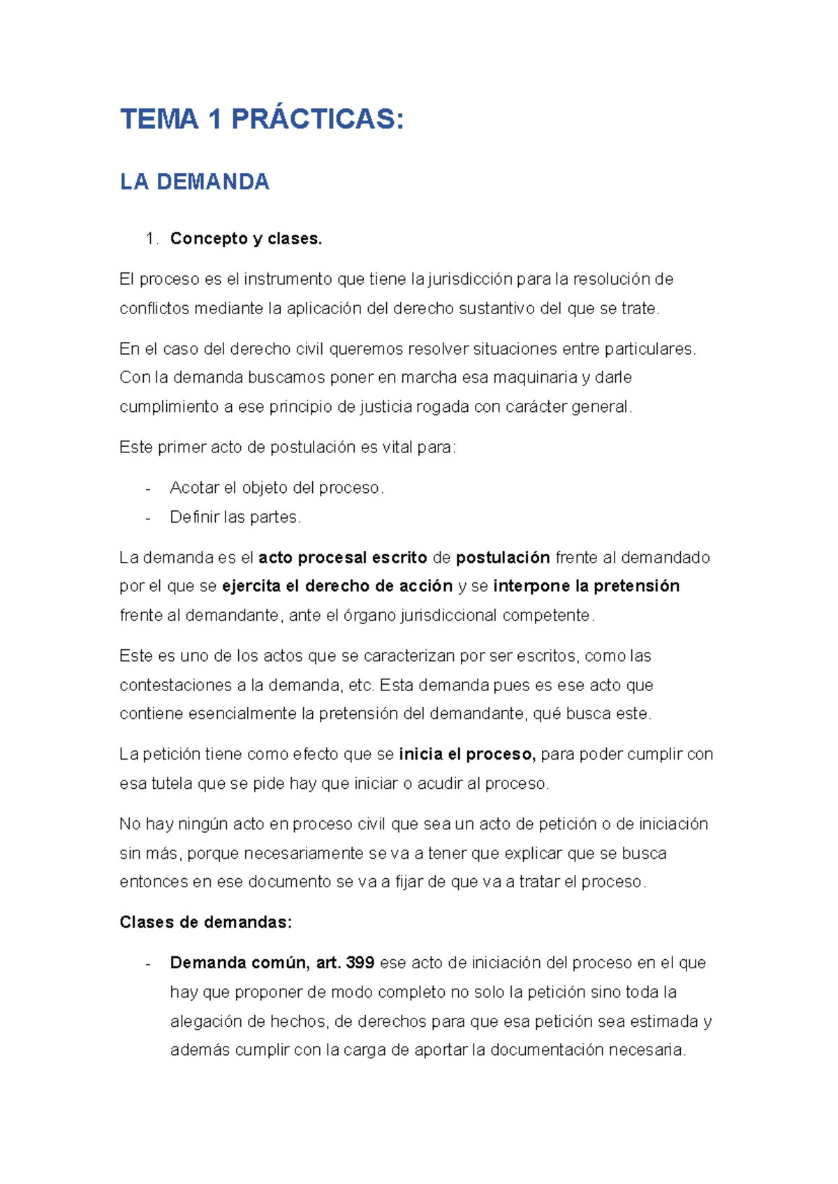 T1 practicas LA Demanda - TEMA 1 PRÁCTICAS: LA DEMANDA Concepto y ...
