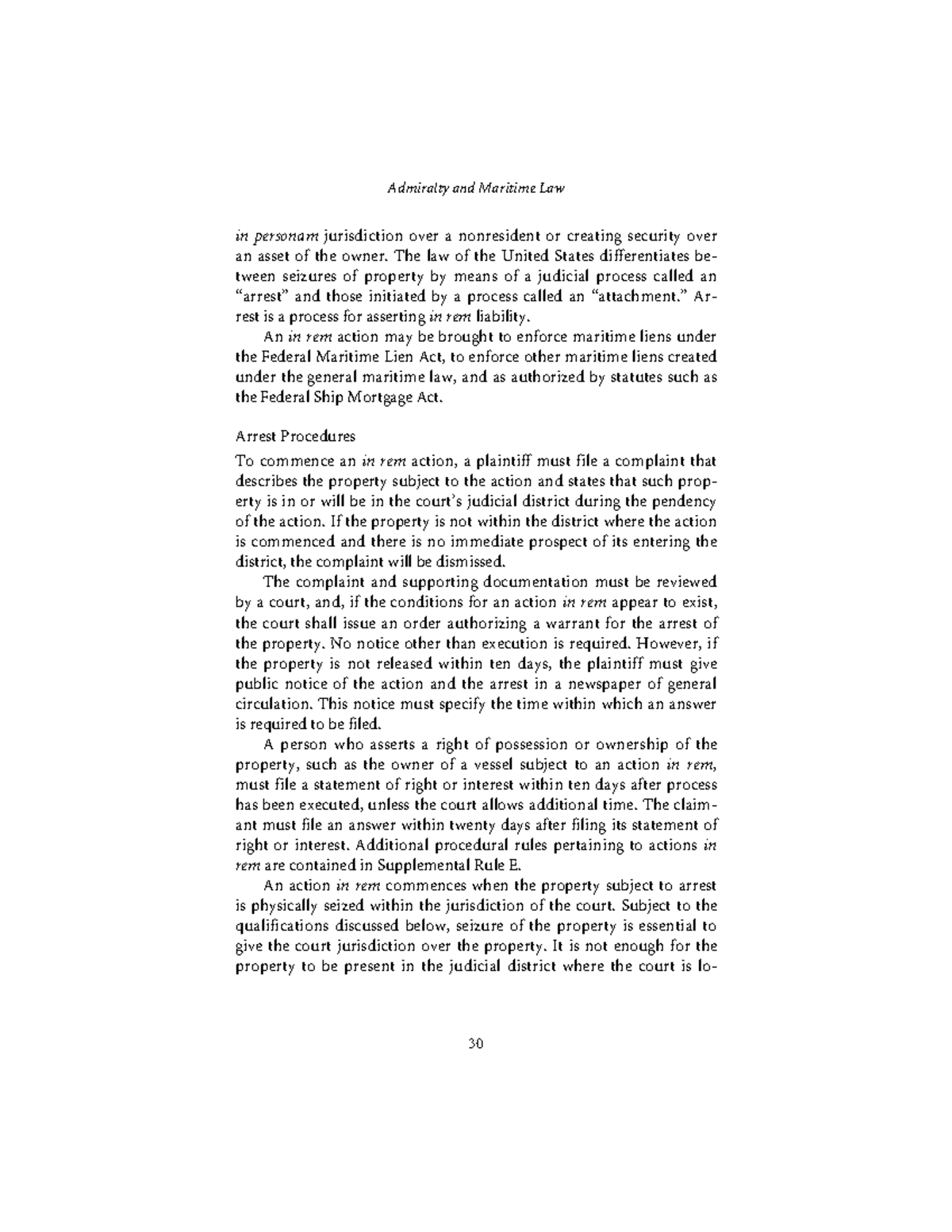 Maritime law-14 - Notes: Final Distributor Settlement - Admiralty and ...