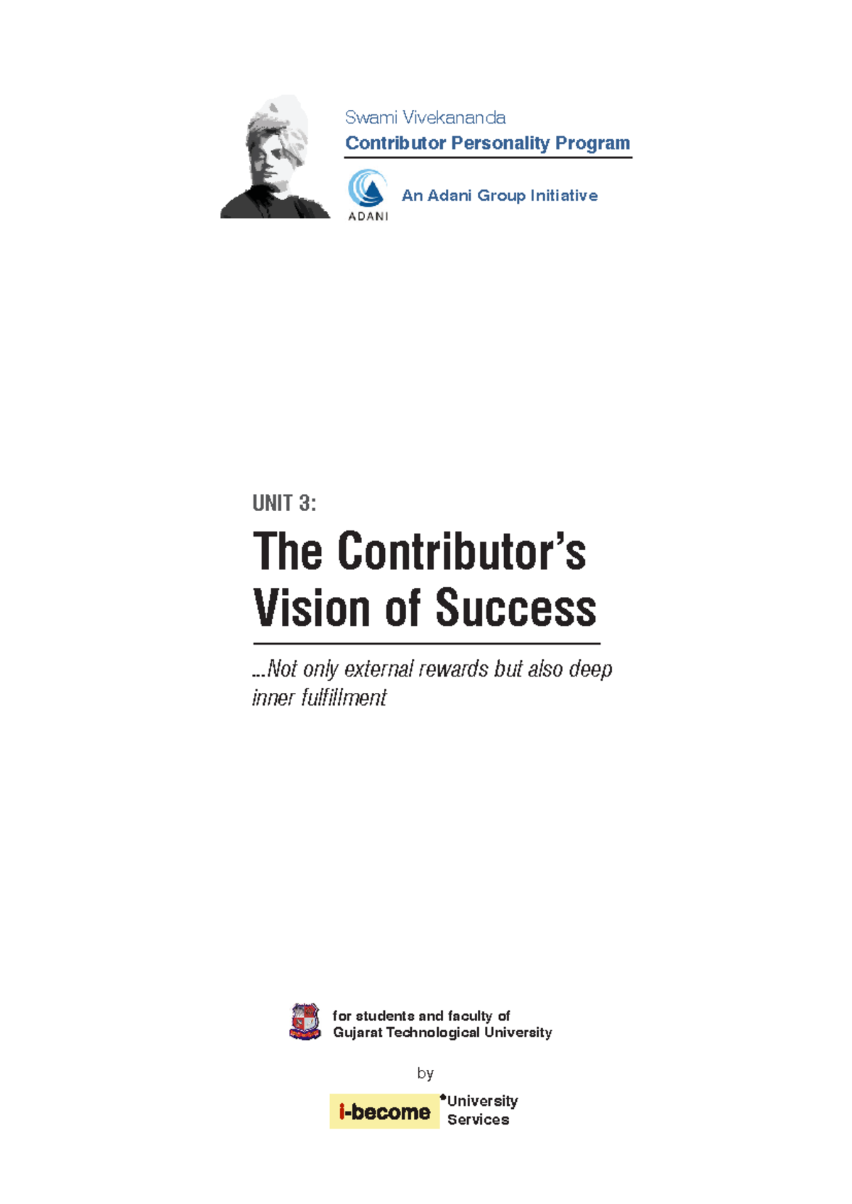 CPD Unit-3 Contributor Vision Of Success v1 hi2 - The Contributor’s ...