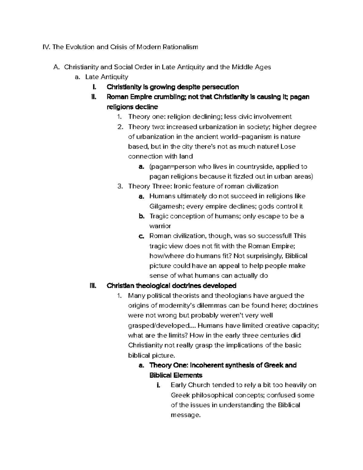 Political Theory Notes Part 3 - IV. The Evolution and Crisis of Modern ...