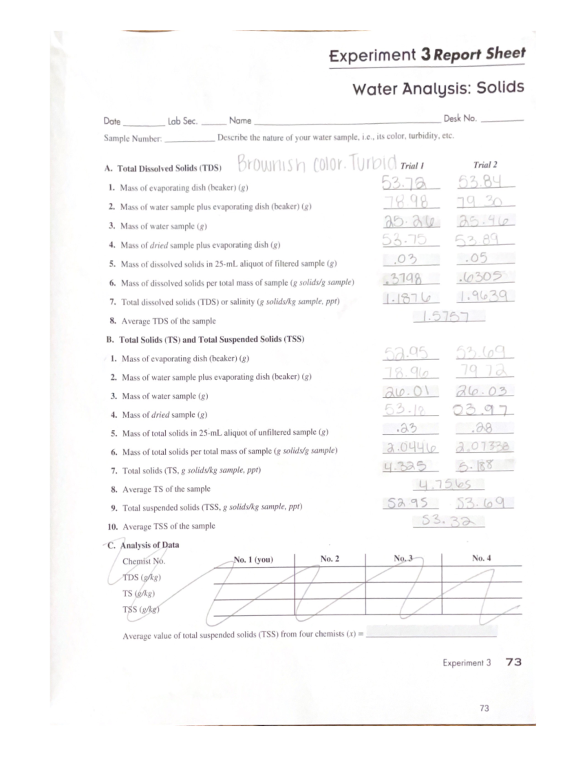 LAB 3 Report - Lab number three - 1211 - Studocu