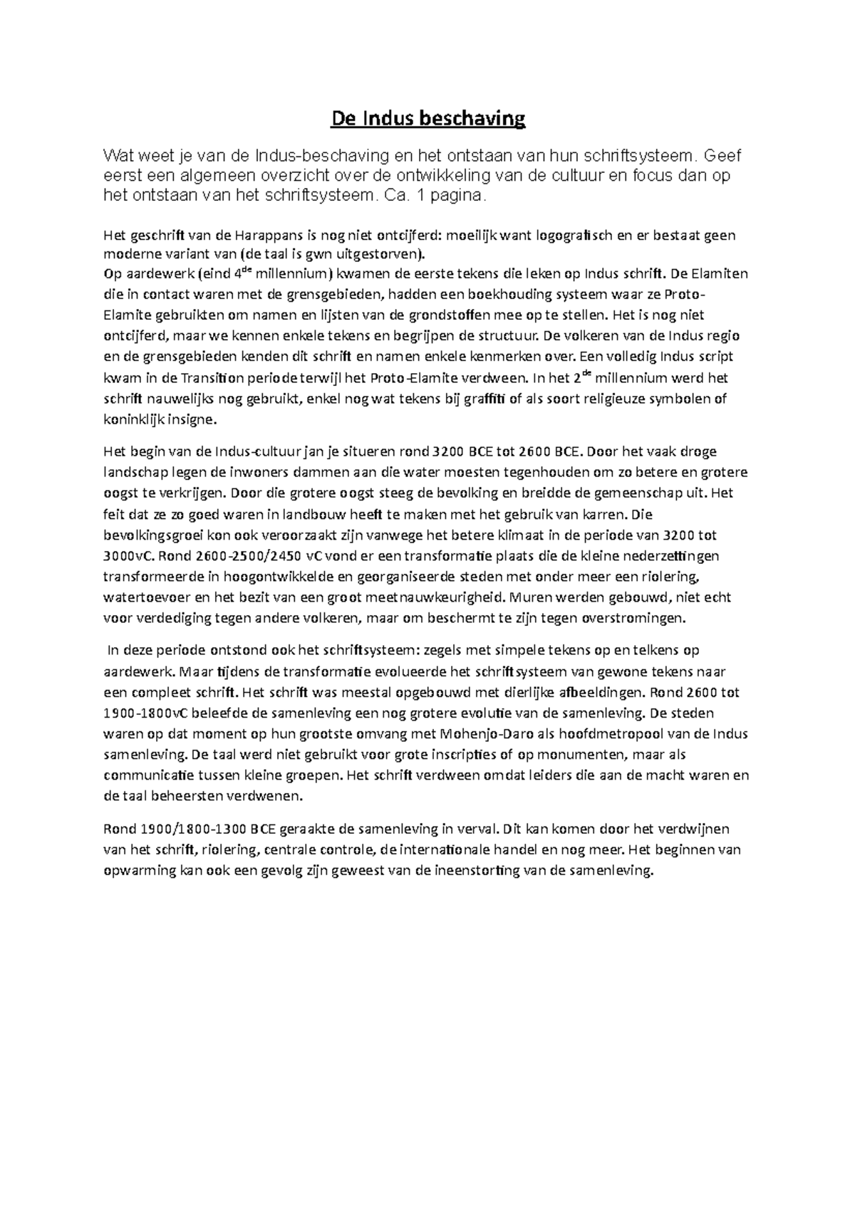 De-Indus-beschaving - indus beschaving - De Indus beschaving Wat weet ...