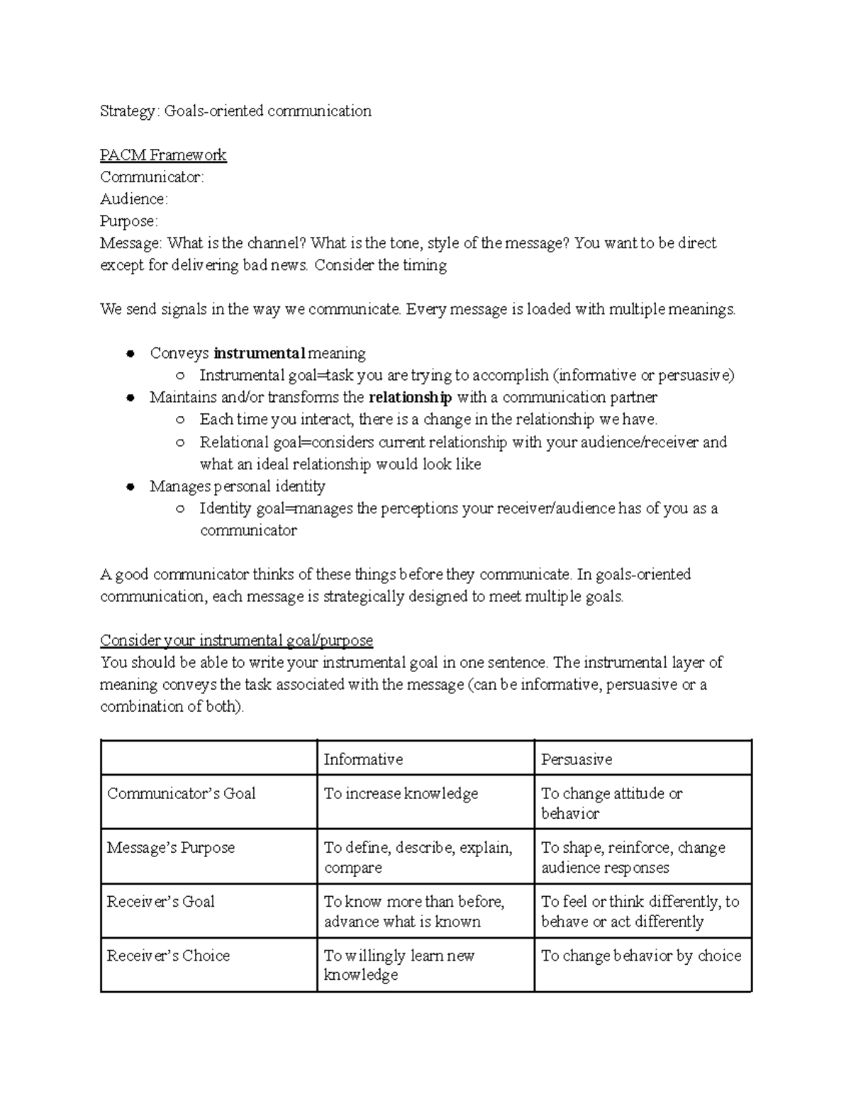 BUSI 401 - Lecture notes for BUSI 401, collated over a few classes ...