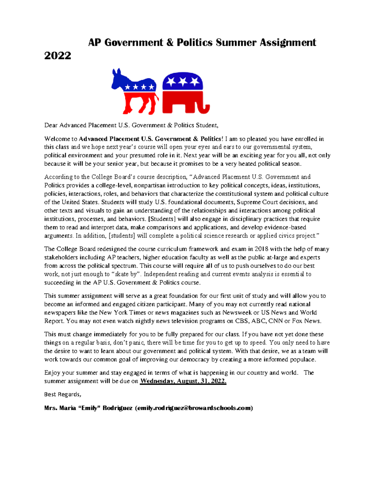 AP Government Constitution Scavenger Hunt - AP Government & Politics ...