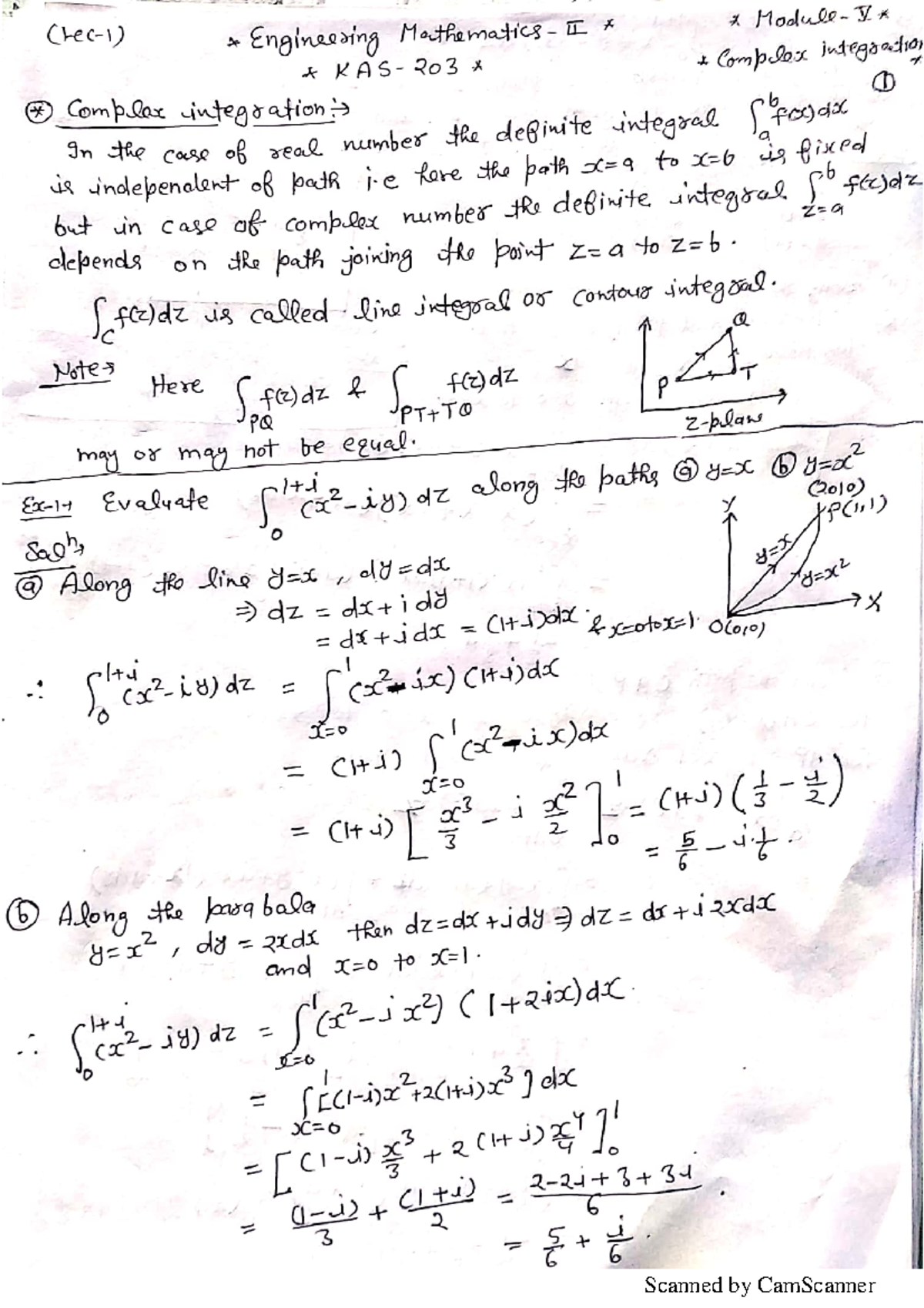 ENG. MATH-2 (BAS203) UNIT-5 BY DR. ANUJ Kumar - 7 Engineering Mathematics II I Complex ...