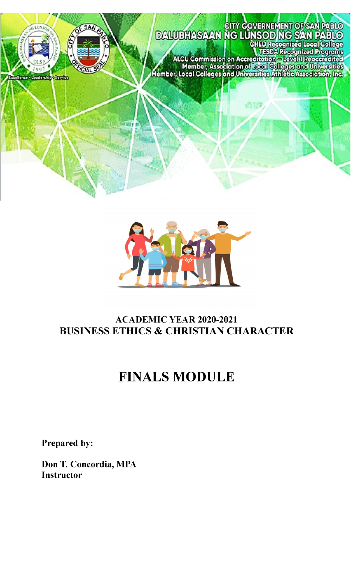 Lesson 2 EUTH 2 - Handouts on euthenics - ACADEMIC YEAR 2020- BUSINESS ...