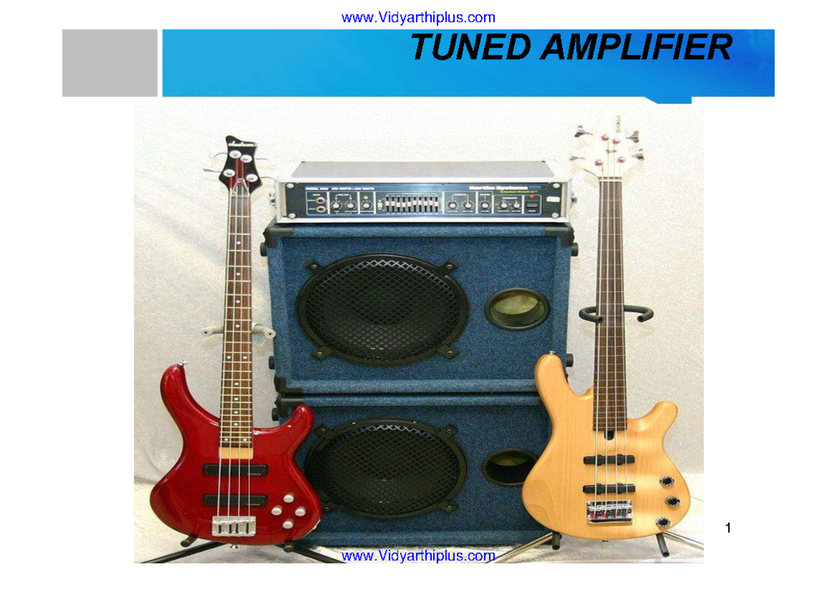 Unit 3 Tuned Amplifier - TUNED AMPLIFIER Vidyarthiplus 1 Vidyarthiplus ...
