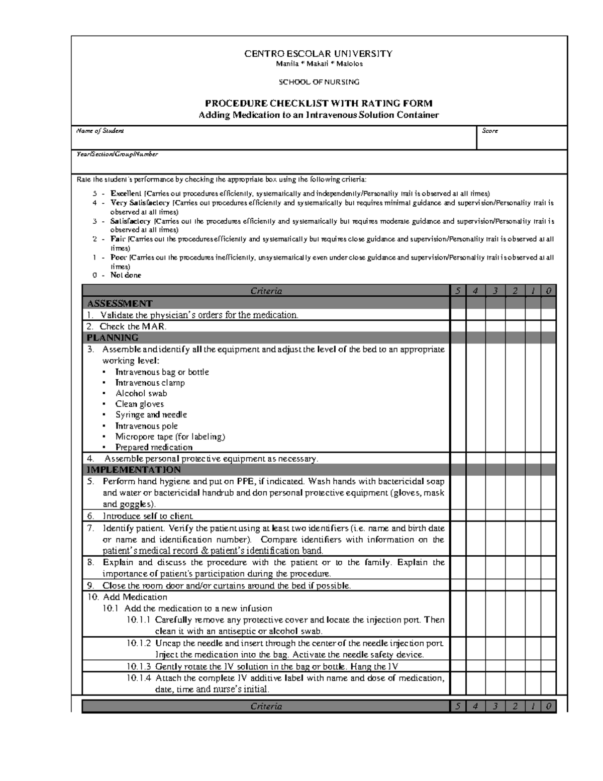 L1-Checklist Adding-Medication-to-an-Intravenous-Solution-Container ...