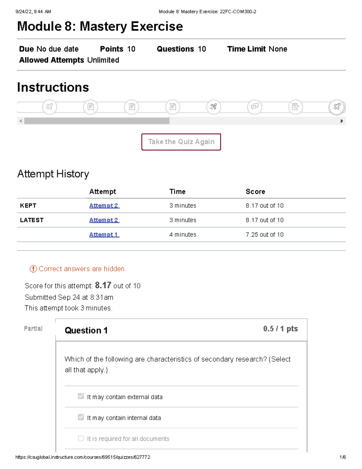 Module 8 Mastery Exercise 22FC-COM300-24 - Module 8: Mastery Exercise ...