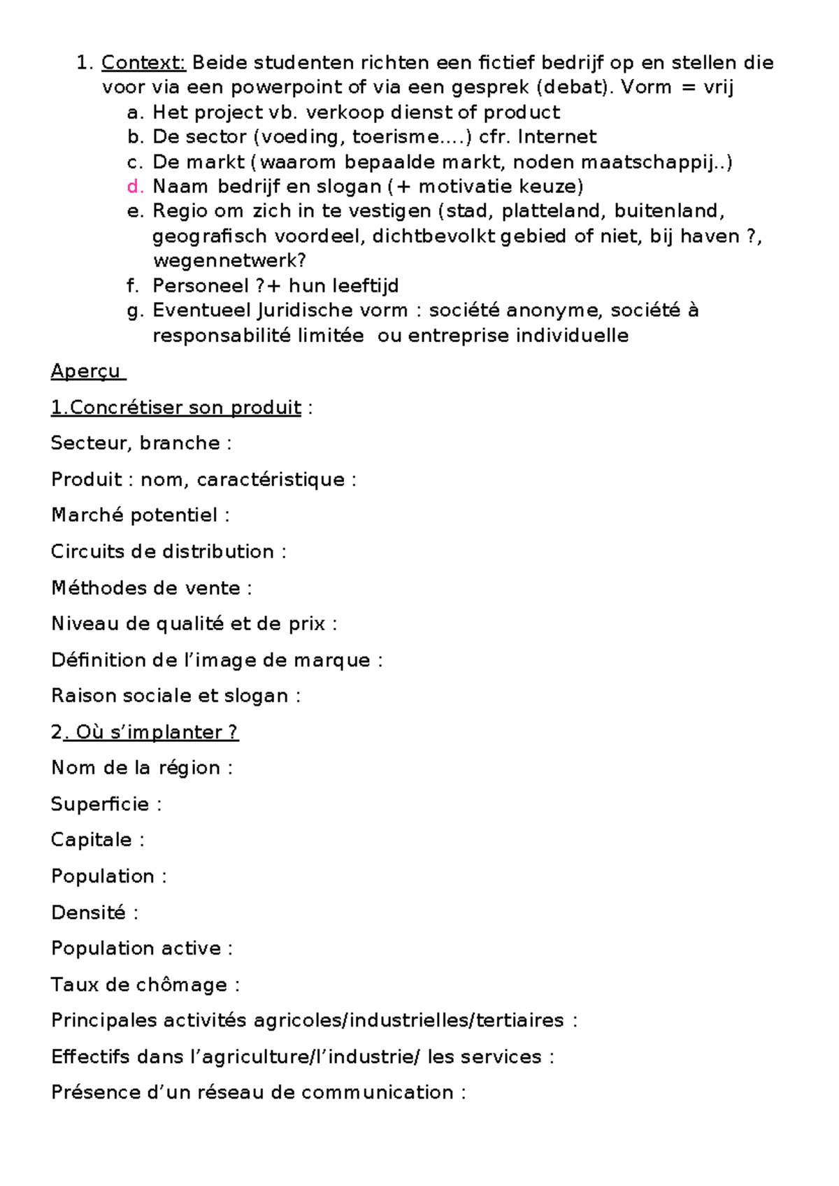 2324 module 3 ex de communication creer son entreprise - Context: Beide ...