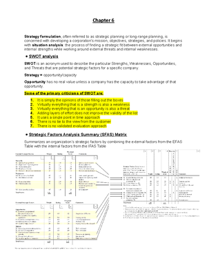 Implementation and control - VII. Implementation The first strategic ...
