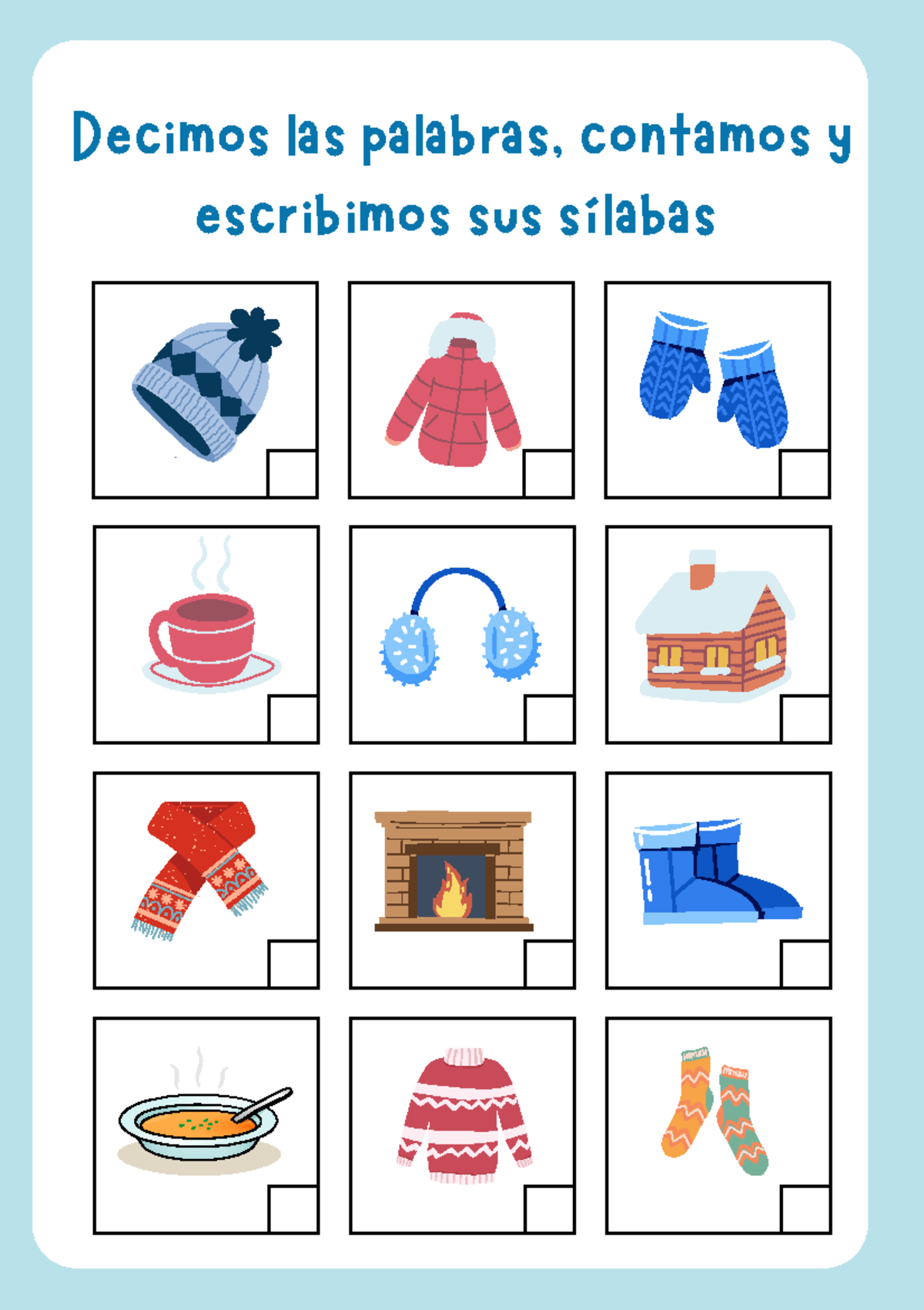 Actividades Invierno - Evaluación fonoaudiológica - Decimos las ...