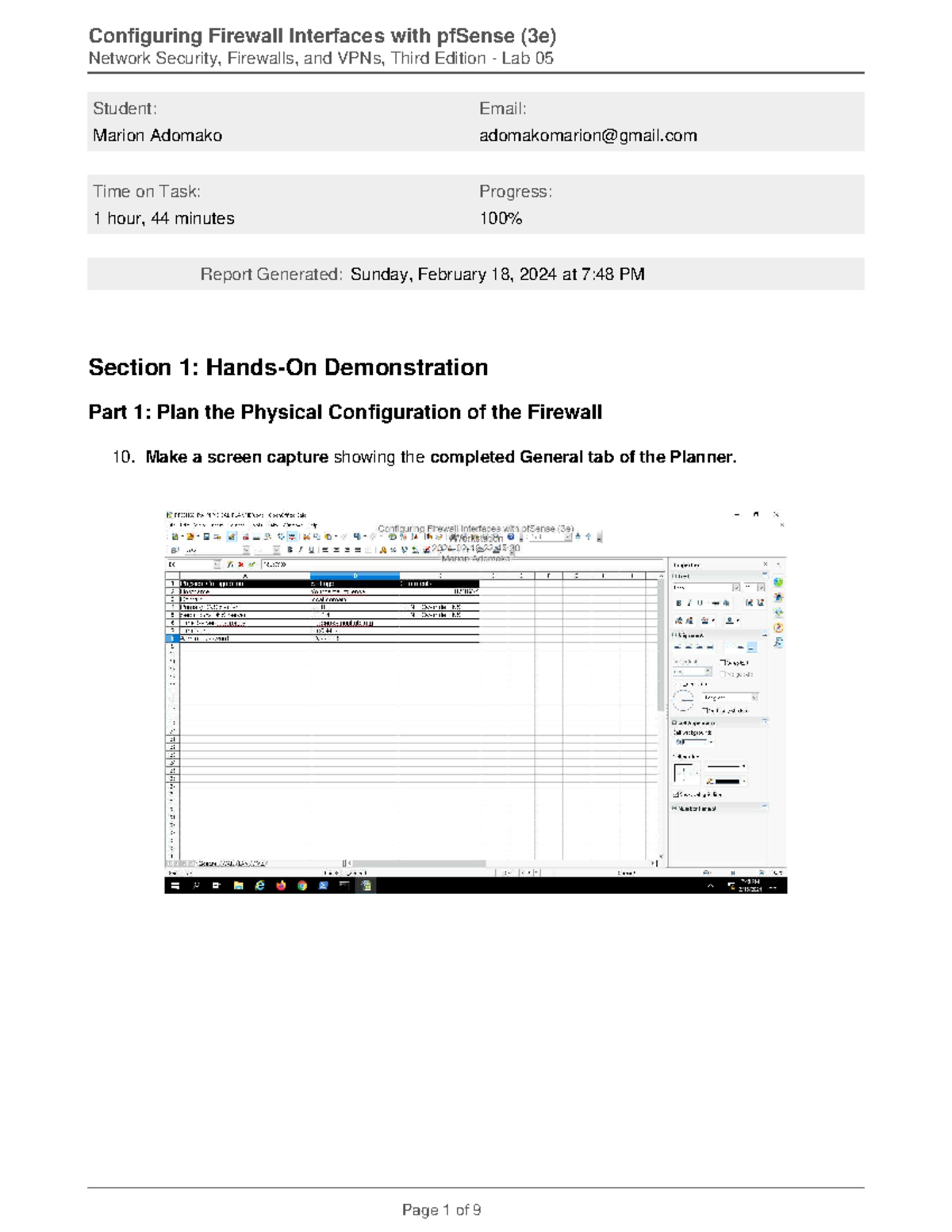 Configuring Firewall Interfaces with pf Sense 3e - Marion Adomako ...