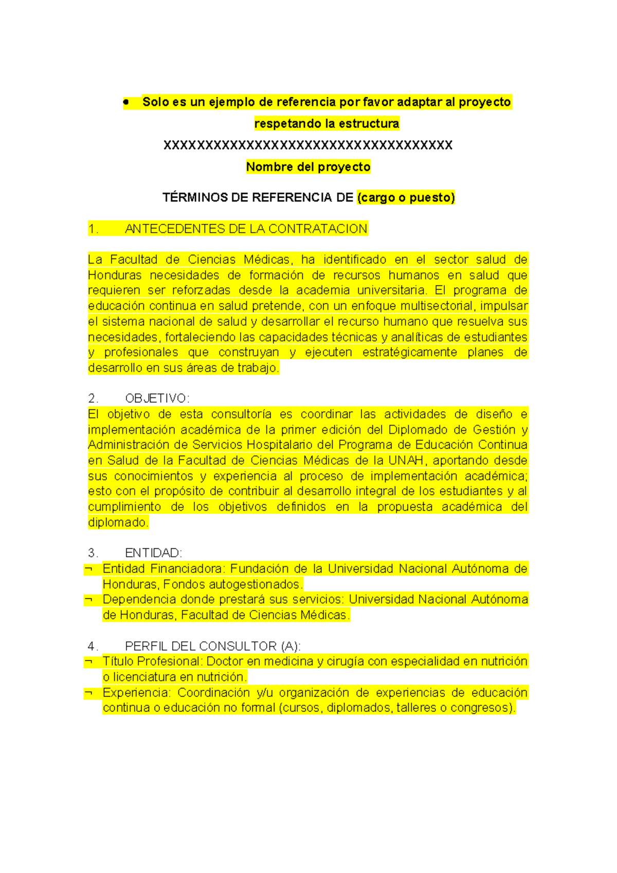 Td R ejemplo - Solo es un ejemplo de referencia por favor adaptar al ...