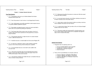 3-rev - for operating system revision - 3 C H A P T E R Processes Review Questions Section 3. 3 ...