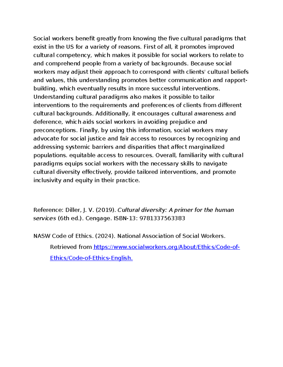 Topic 2 DQ 1 - discussion questions - Social workers benefit greatly ...