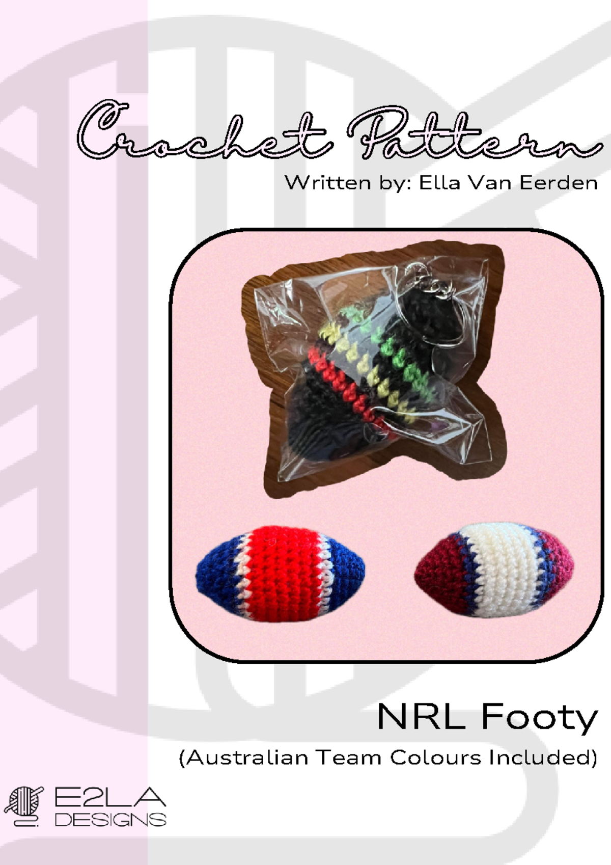 NRL Footy Crochet Pattern - Crochet PatternCrochet Pattern Written by ...