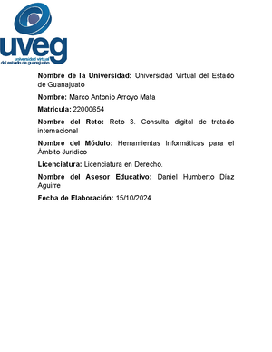 EA2. Identificación del marco legal en materia informática - Nombre ...