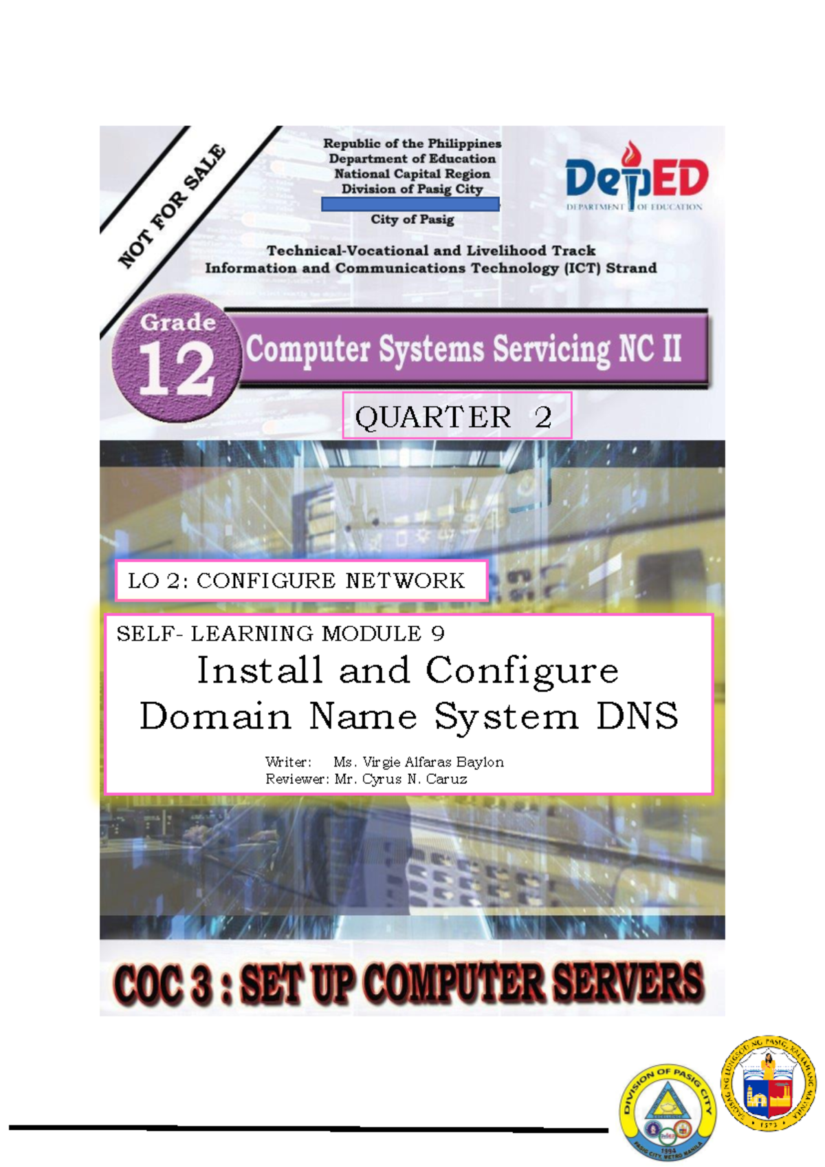 TVL CSS12 Q2 M9 - QUARTER 2 LO 2: CONFIGURE NETWORK SERVICES SELF- LEARNING MODULE 9 Install and ...