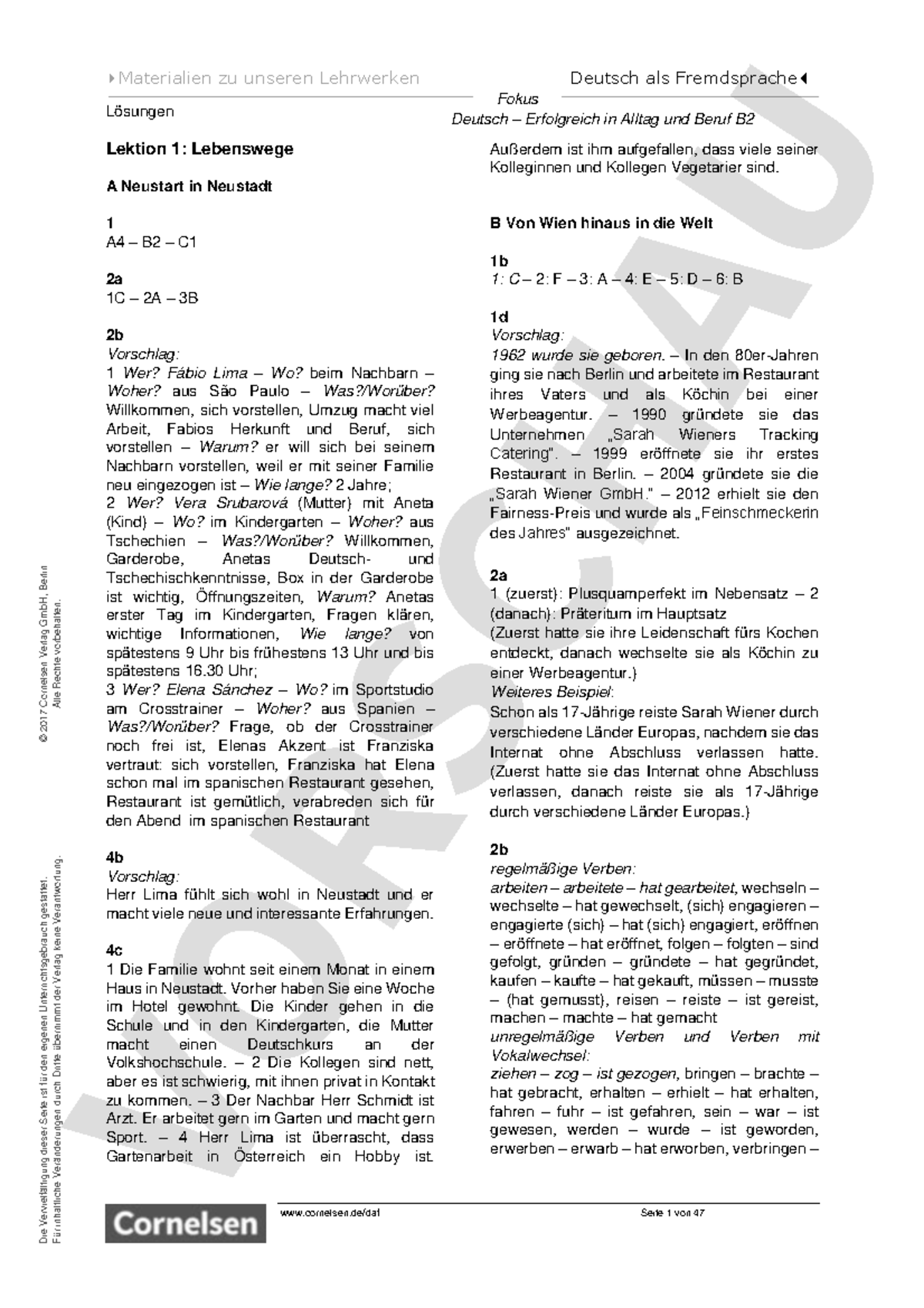 1100008209 Preview - Sommersemester - Lösungen cornelsen/daf Seite 1 ...