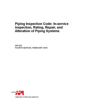 API 576 2017 - Mechanical Engineering - Inspection of Pressure ...
