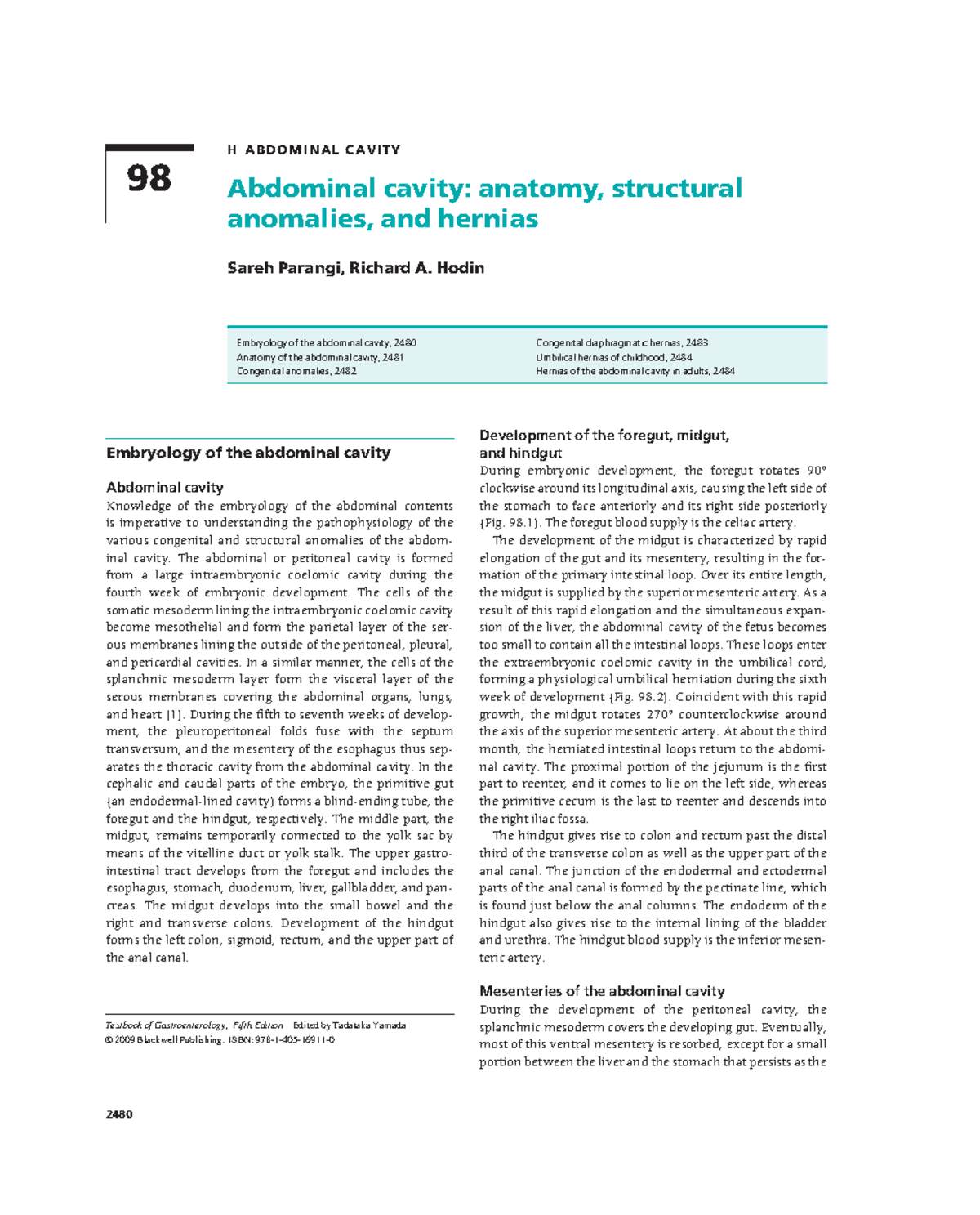 Abdominal cavity anatomy structural anomalies and hernias - Development ...