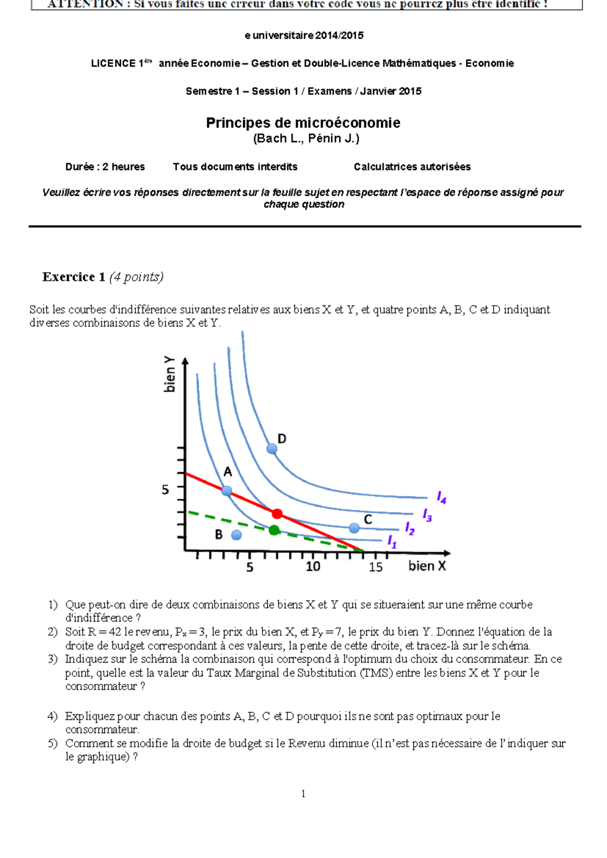 Corrigé S1 Principes de microéconomie CT 1415 - e universitaire 2014 ...