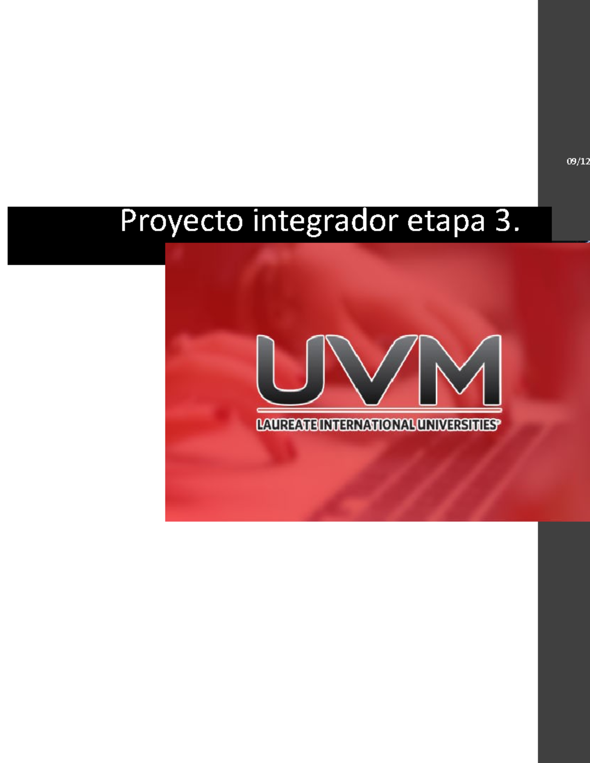 Actividad 9 contabilidad administrativa - 09/12/ Proyecto integrador etapa 3. Instrucciones: La ...