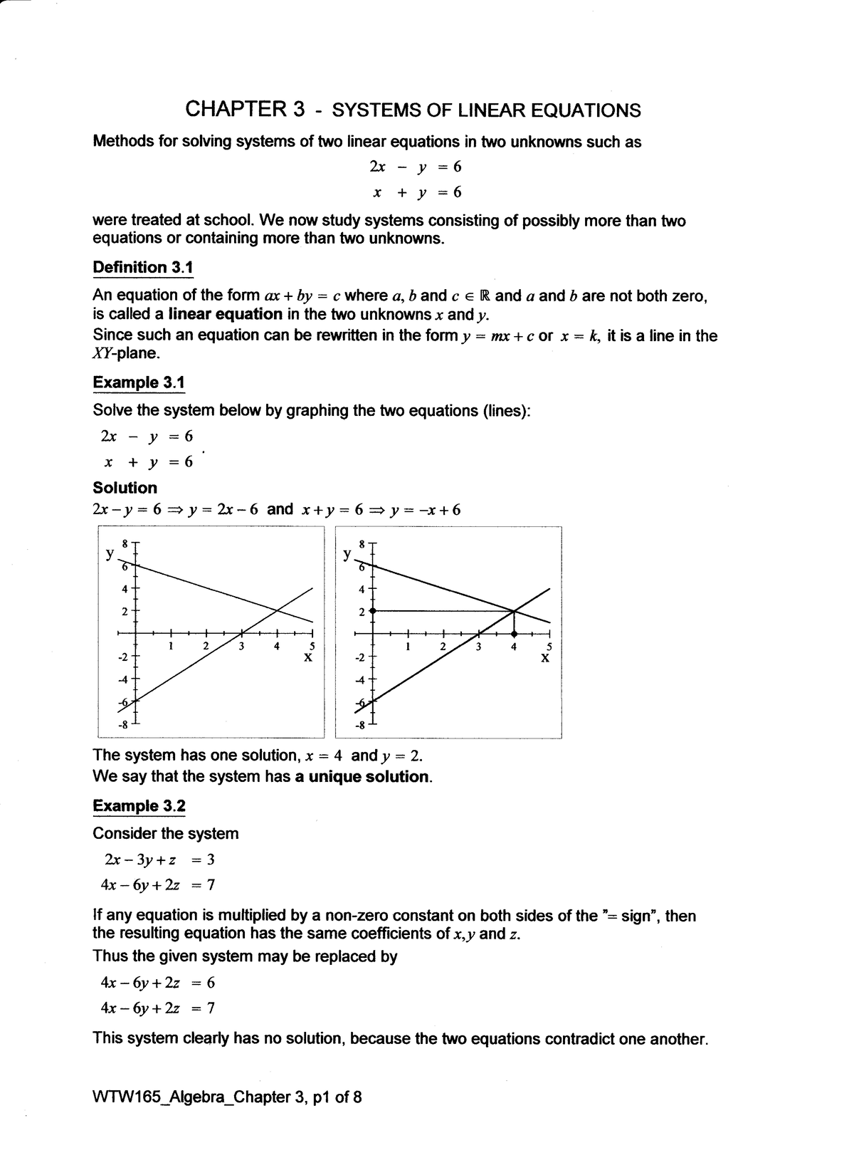 Algebra Unit 1 - WTW 134 - Studocu