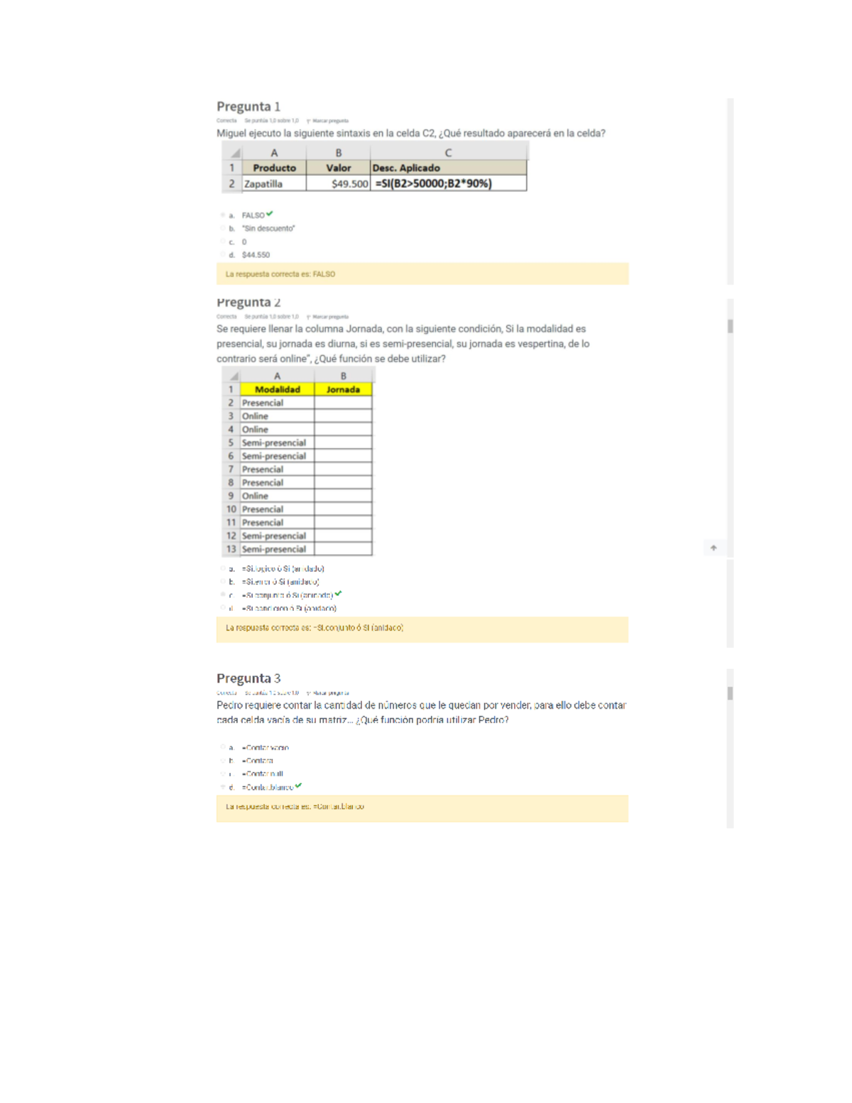 Prueba 1 Curso Planillas excel 2023 - Curso Excel Intermedio - Studocu
