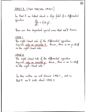 Exam 3 Diff eq Notes - MATH 2700 - Studocu