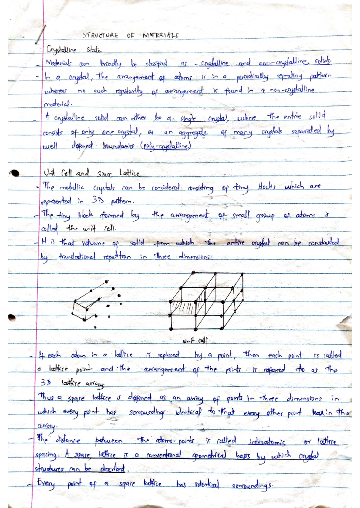Structure of Materials- Topic 2 - engineering - Studocu