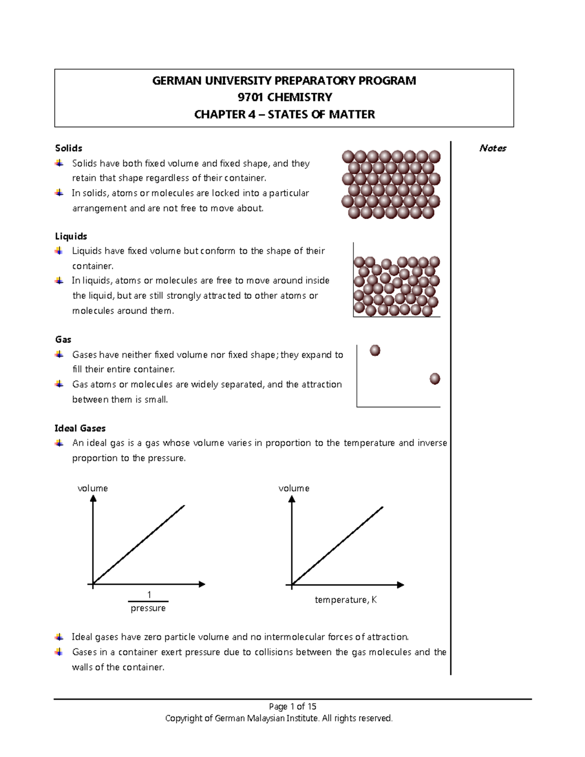 Chapter 4 - States of Matter - Page 1 of 15 Solids Solids have both ...
