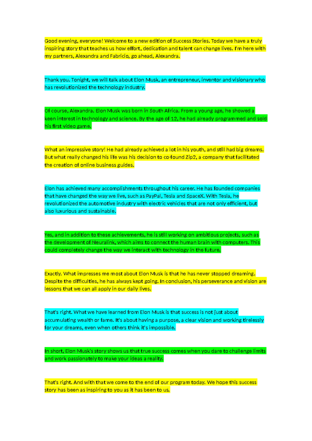 Dialogo DE Ingles SEM9 - Tarea académica - Good evening, everyone! Welcome to a new edition of ...