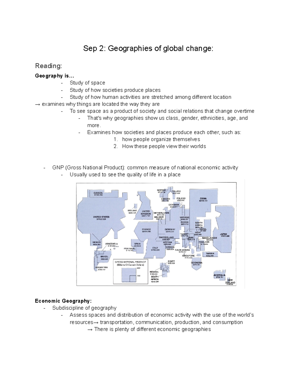 GEOG 216 - lecture notes - Sep 2: Geographies of global change: Reading ...