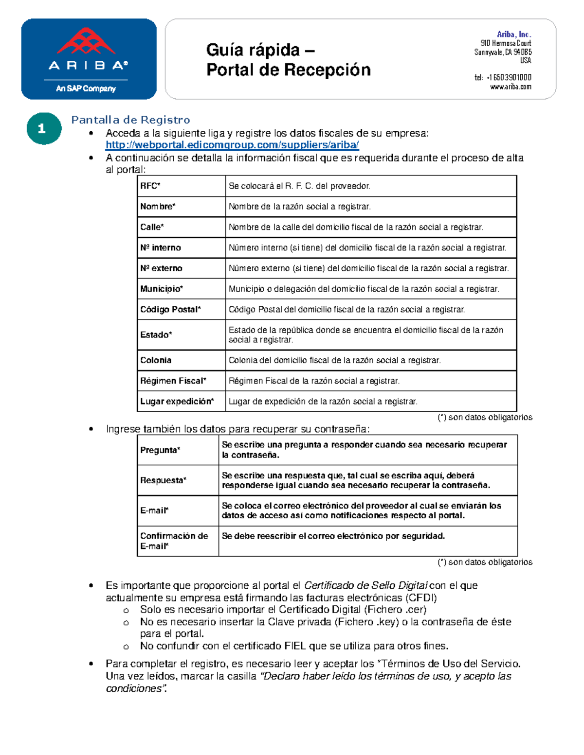 Mexico - Guia rapida - Portal de recepcion Quadrem - - Studocu