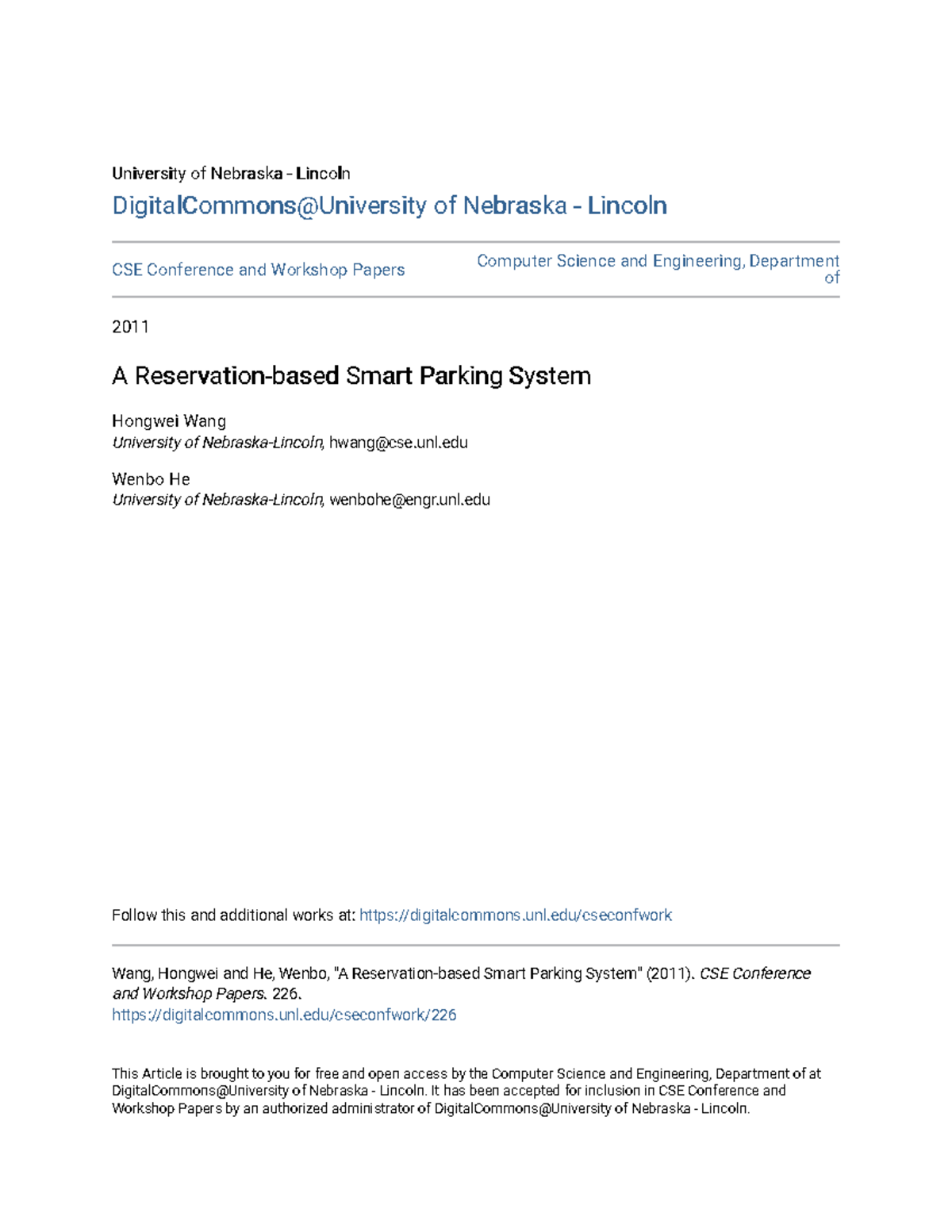 Fulltext - Computer science - University of Nebraska ...