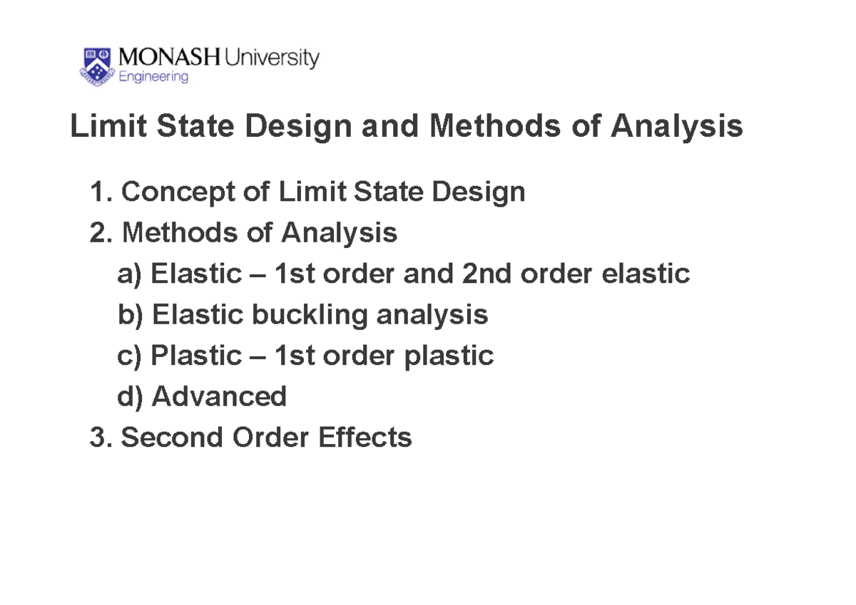 Week3 2 Second order effects - Limit State Design and Methods of ...