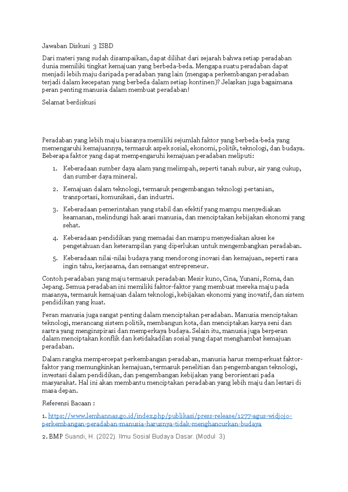 Jawaban Diskusi 3 ISBD - Jawaban Diskusi 3 ISBD Dari materi yang sudah disampaikan, dapat ...