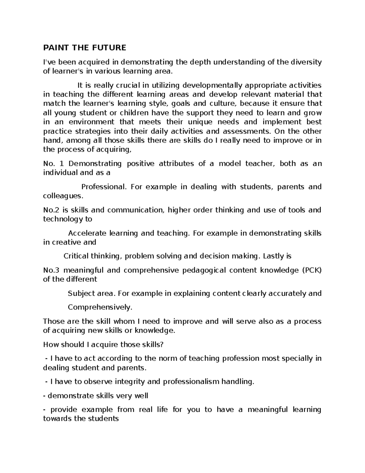 Paint THE Future - weweweewe - PAINT THE FUTURE I've been acquired in demonstrating the depth ...