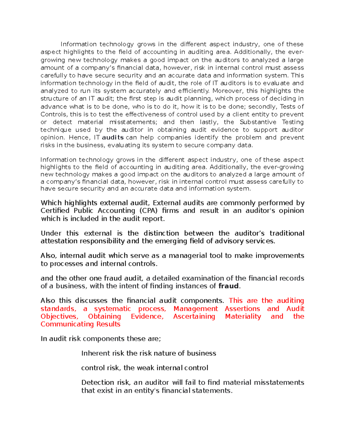 Module 1 - Lecture notes 2 - Information technology grows in the ...