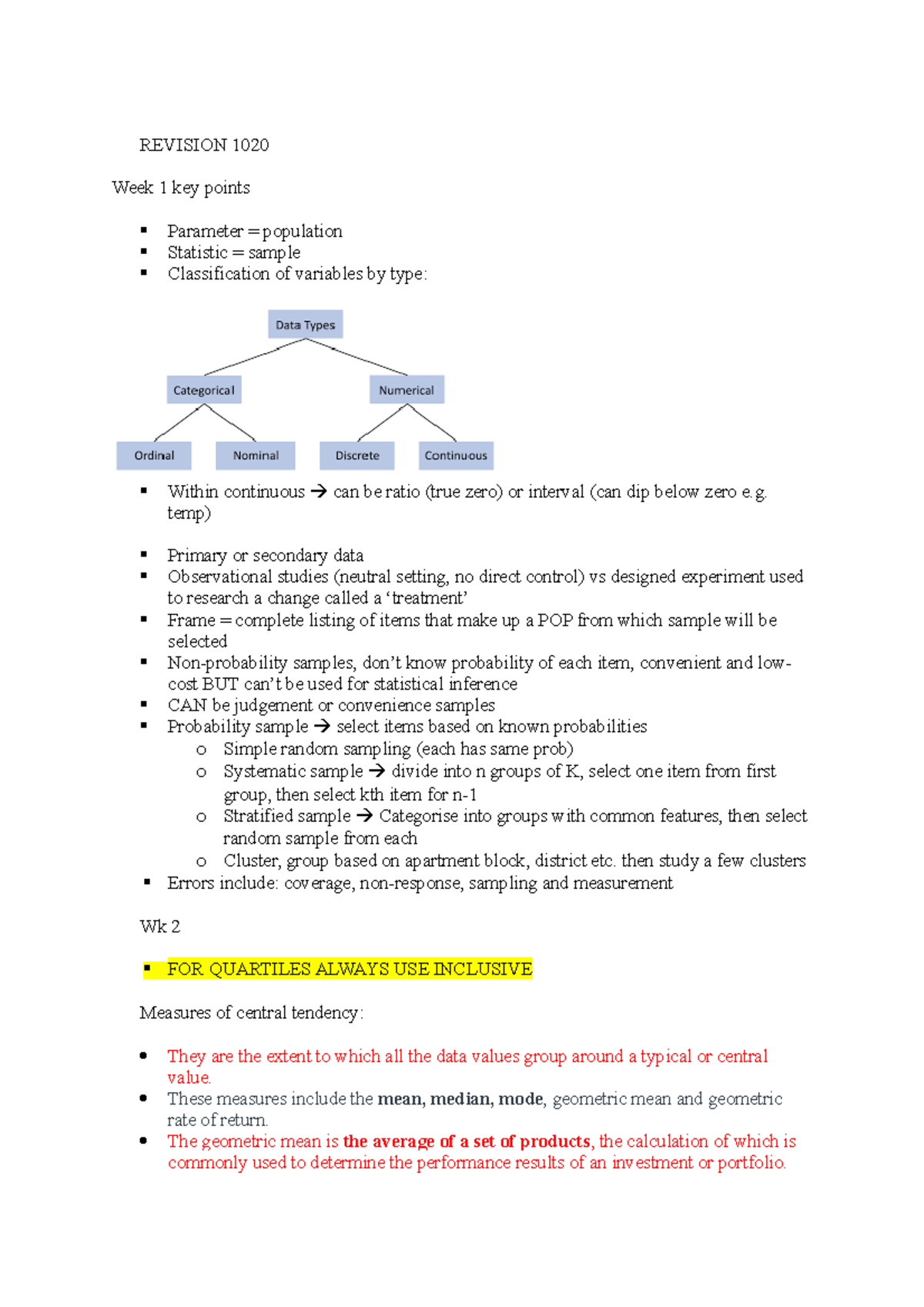 Revision 1020 - BUSS1020 - USyd - Studocu