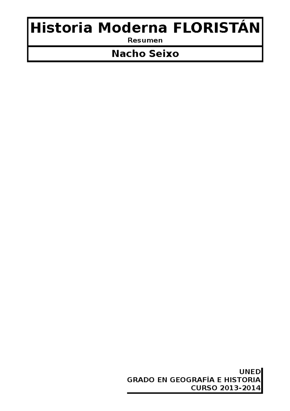 Nacho Seixo - Historia Moderna Floristan - Historia Moderna FLORISTÁN ...