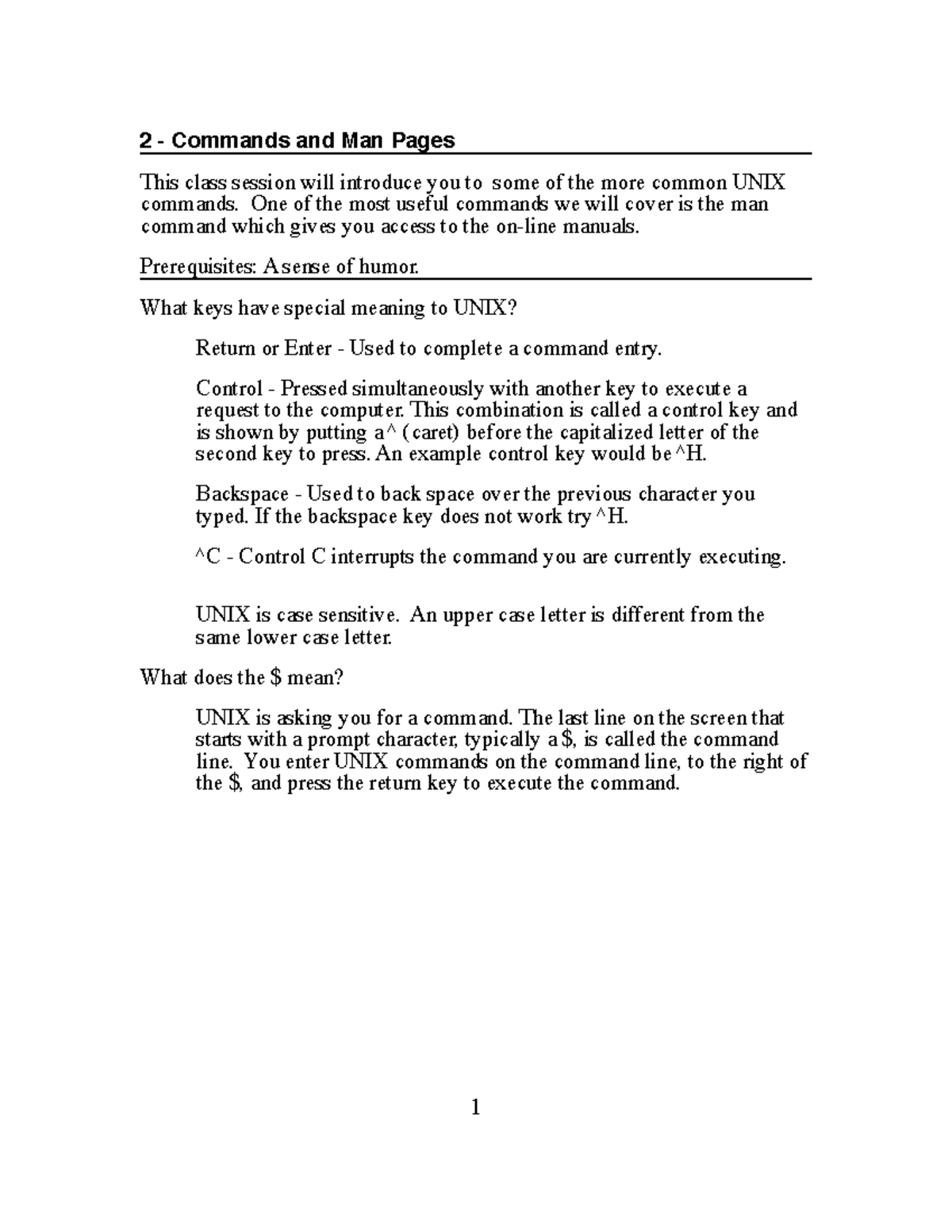 Session 02 Lecture Notes 2 2 Commands And Man Pages This Class 8239