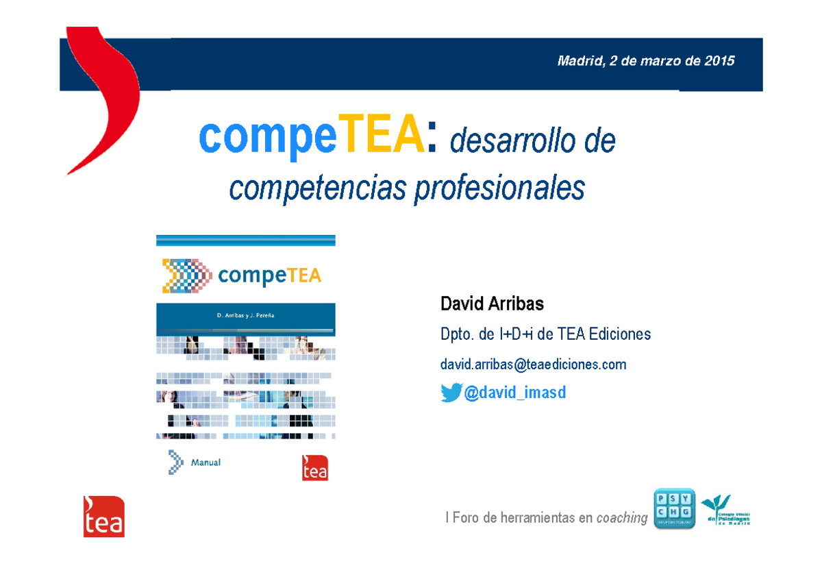 6. Presentación completa del compe TEA - compeTEA : desarrollo de ...