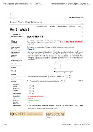 DC LINE CODE AND Sampling Theorem - Digital Communication - Studocu