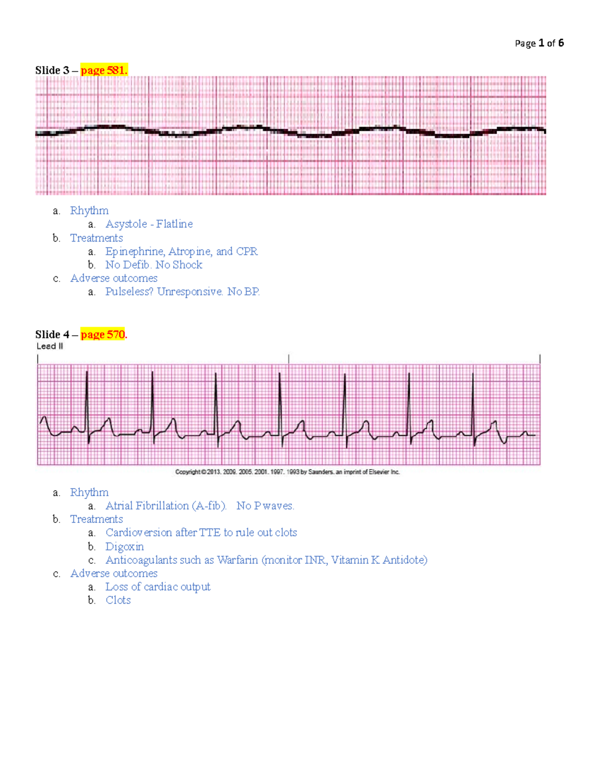 Exam 1 - Post Exam HW - lelcture notes - Slide 3 – page 581. a. Rhythm ...