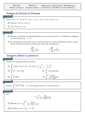 Chapitre 1 2 - Chapitre 1 Int ́egrales ind ́efinies Sommaire 1 Int ́egrales ind ́efinies et ...